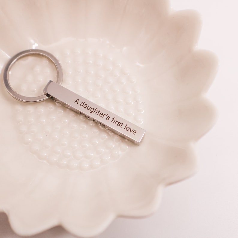 Customized 3D Vertical Bar Keychain Personalized Keychain for - Etsy