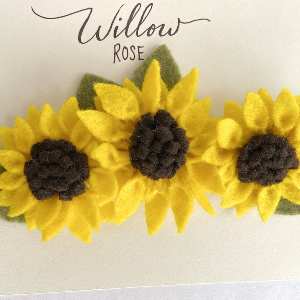 Sunflower Headband - Etsy