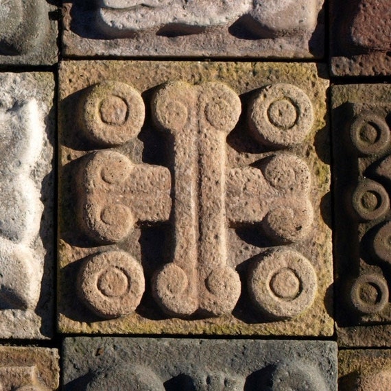 Decorative Tile Aztec Bones - Etsy