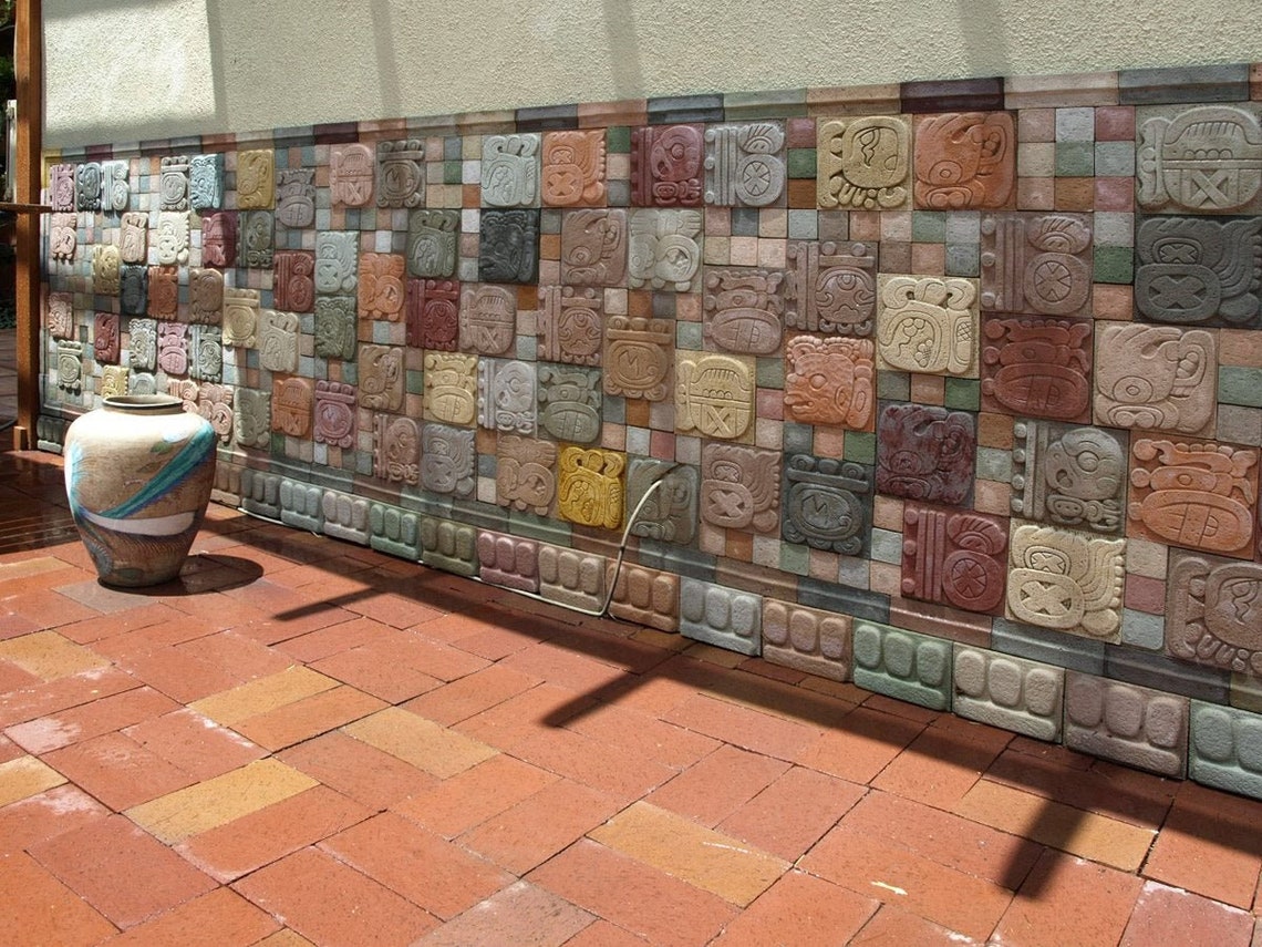 MAYAN GLYPH TILES - 12 Tiles - Etsy