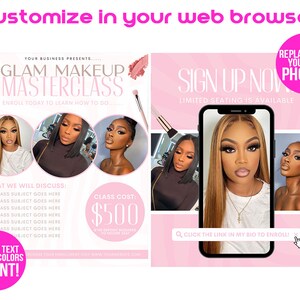 Course Flyers - Class Flyer Template - Training Flyer - Makeup Course ...
