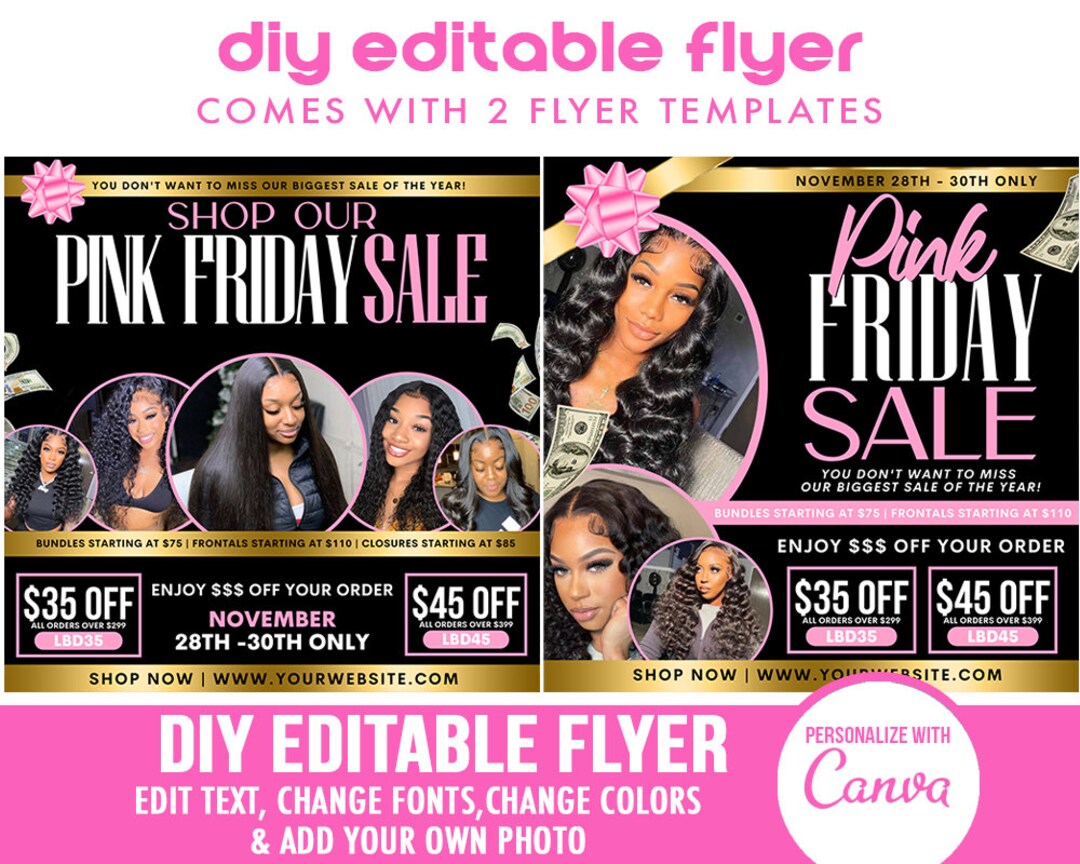Black Friday Sale Flyer Hair Black Friday Flyer Black Friday Flyer Shop ...
