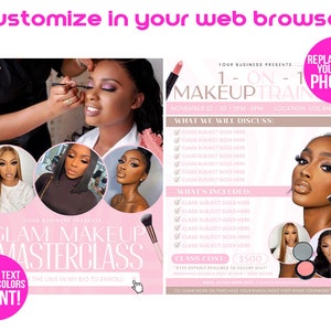 Course Flyers - Class Flyer Template - Training Flyer - Makeup Course ...