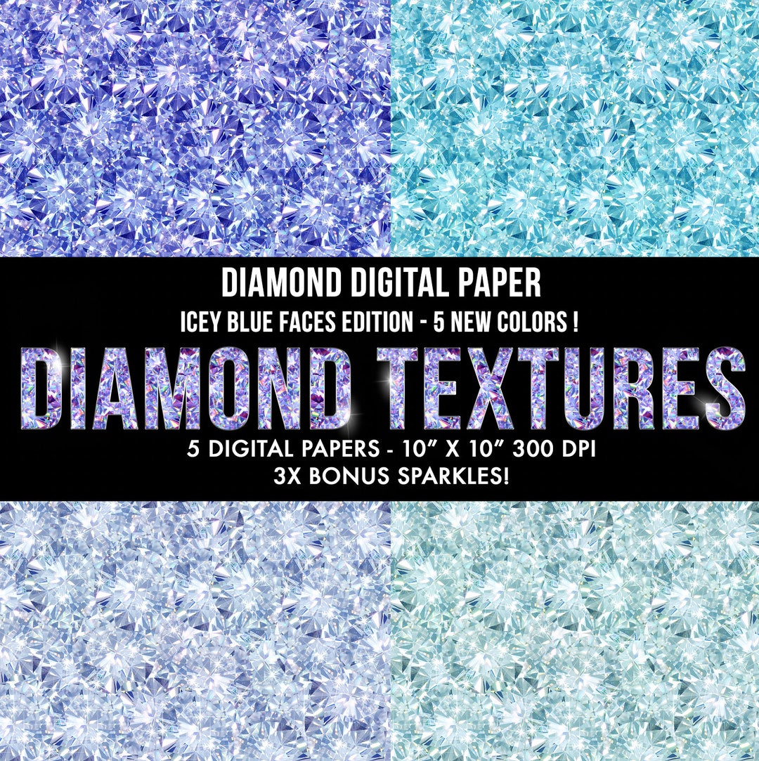 Diamond Digital Paper Version 3 - Diamond Textures - Glam Digital Paper ...