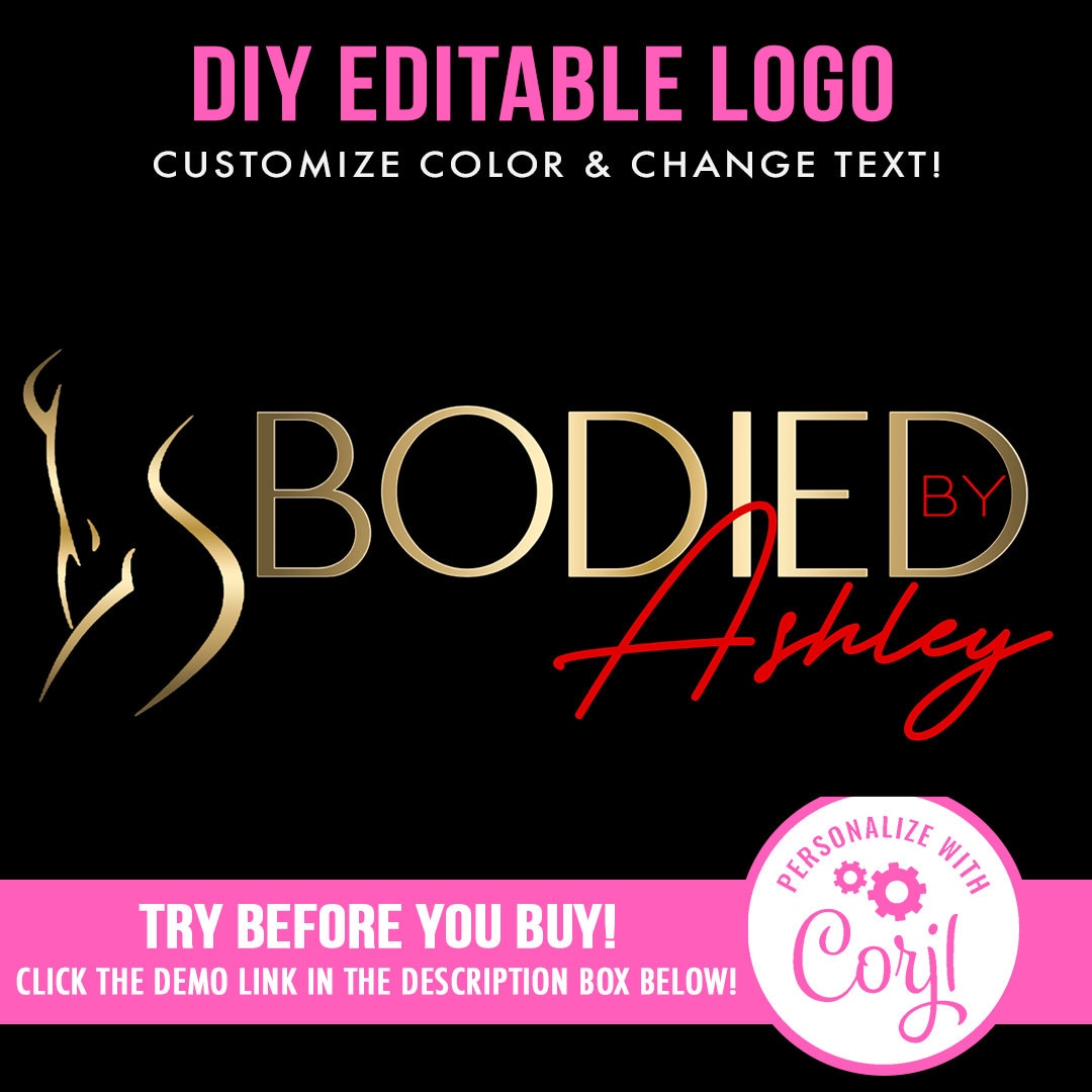 Paper & Party Supplies Waist training logo template SKU005 body spa ...