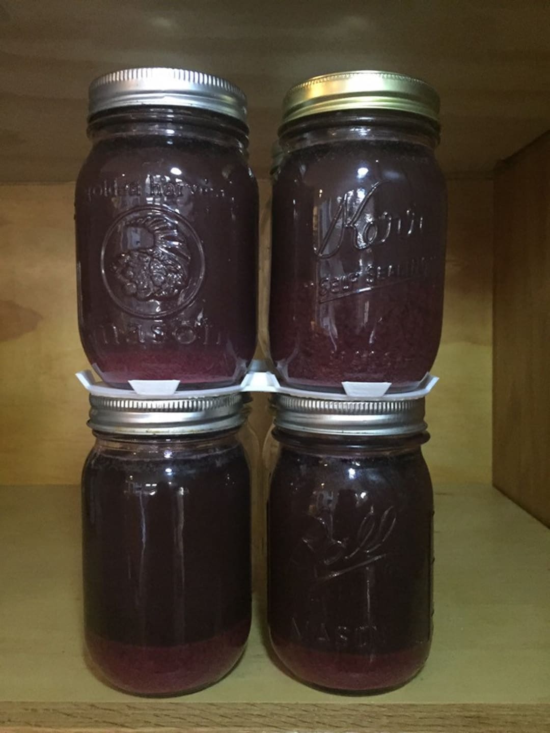 Pint Canning Jar Stacking Organizer - Maximize Your Kitchen Cabinet and ...