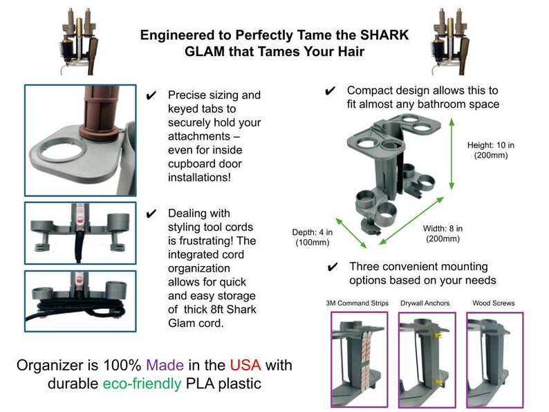 Shark Glam Compatible Wall Organizer - Etsy