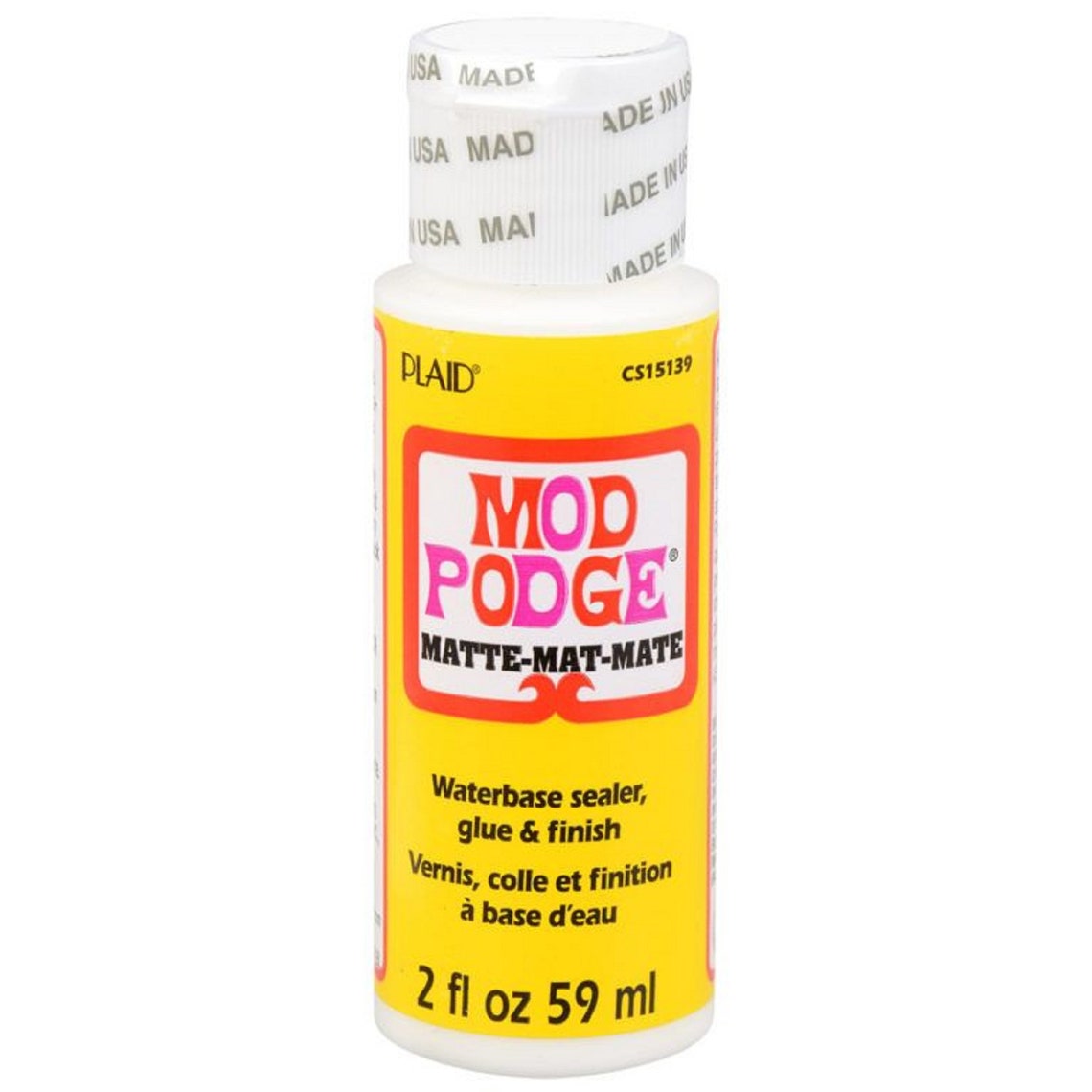 Mod Podge Matte by Plaid 2 oz Bottle Waterbased Glue | Etsy