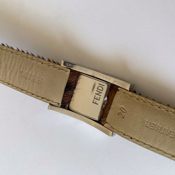 Fendi 1999 Gyro Rotating Face Pony Hair Watch - Gem