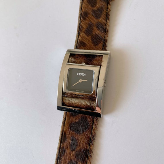 Fendi 1999 Gyro Rotating Face Pony Hair Watch - Gem