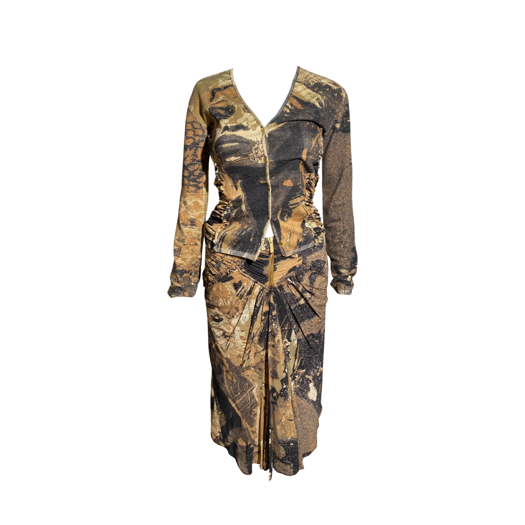 Roberto Cavalli 2003 AW Face Print Button up Cardigan - Etsy