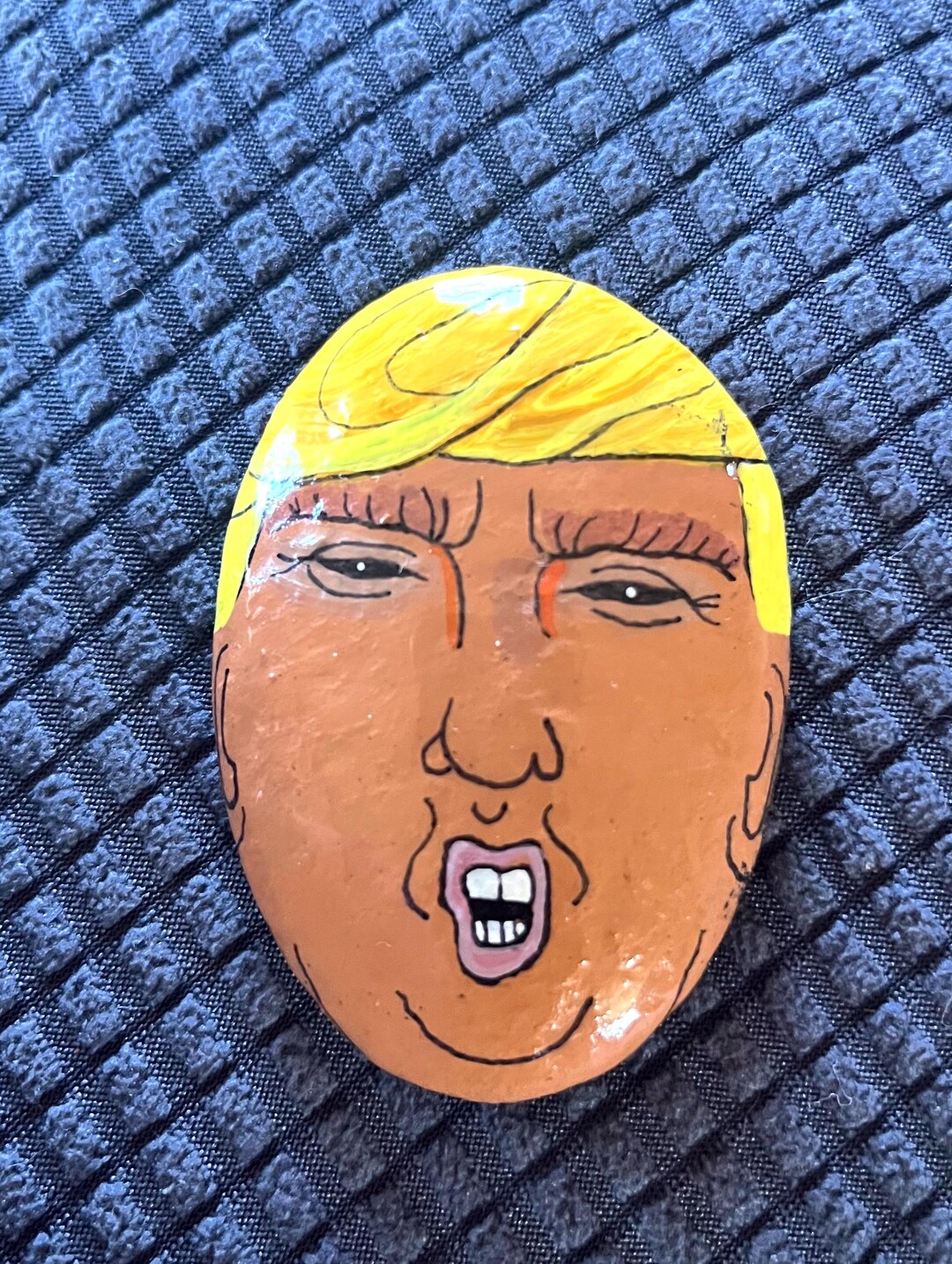 Donald Trump Acrylic Painted Rock / Paperweight - Etsy
