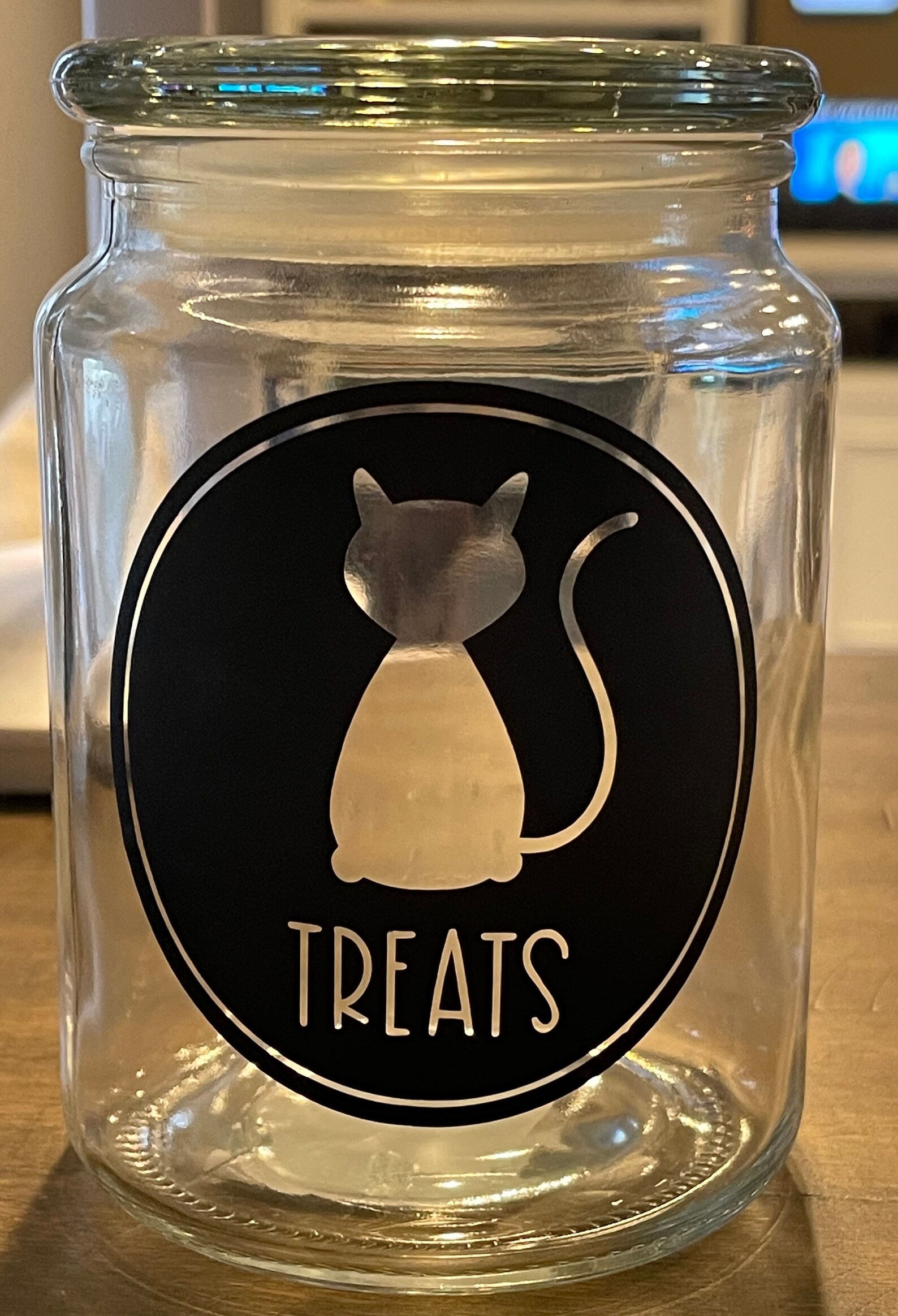 23oz Cat Treat Jar - Etsy