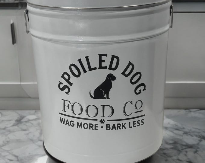 Pet Food Storage Tin! - Etsy