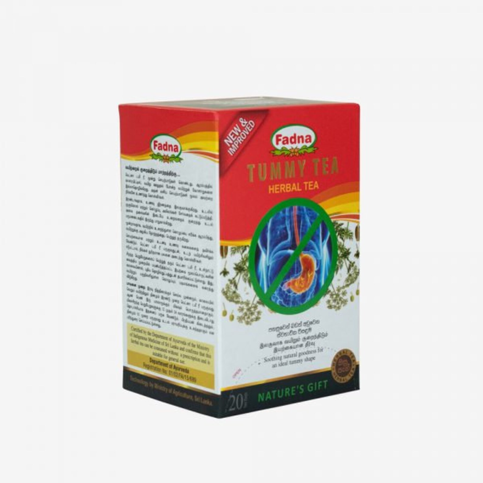 Fadna Tummy Tea Herbal Tea for Reduce Bloated Stomach and Regain Proper ...