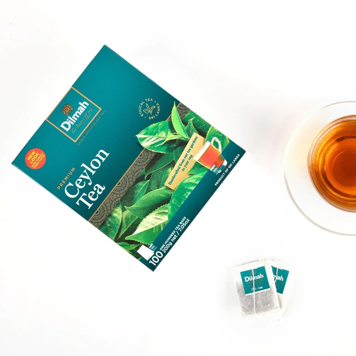 Premium Ceylon Black Tea-100 Tea Bags With Tag Dilmah - Etsy