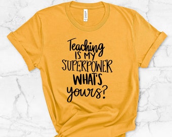 Teaching is My Superpower Svg, Teacher Svg, Teacher Appreciation Svg ...