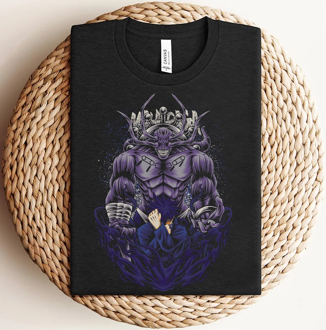 Megumi Mahoraga Shirt, Mahoraga Vs Sukuna Shirt, Anime Graphic Tees ...