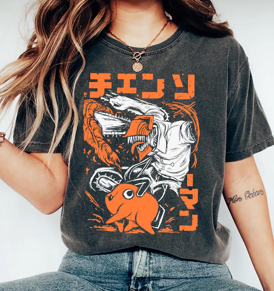 Chainsaw Man Shirt, Denji Shirt, Anime Shirt, Anime Graphic Tees, Chain ...