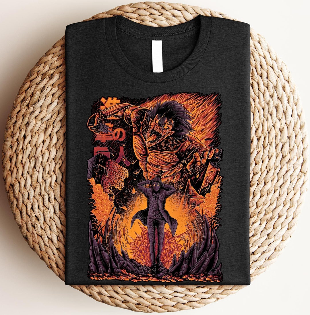 AOT Shirt, Eren Titan Form Shirt, Rumbling Shirt, Eren Tshirt, AOT ...