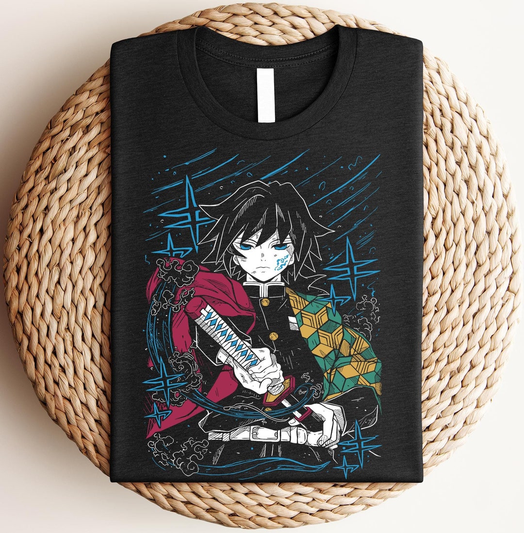 Giyu Shirt, Water Hashira Shirt, Anime Graphic Tees, Demon Slay Shirt ...