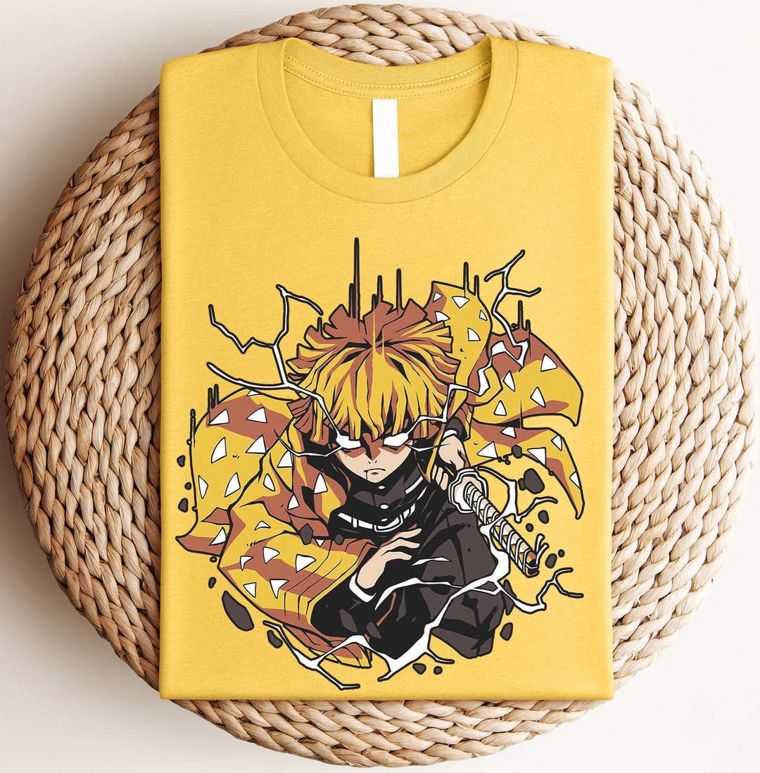 Zenitsu Shirt, Lightning Breathing Shirt, Hashira Shirt, Demon Slay ...