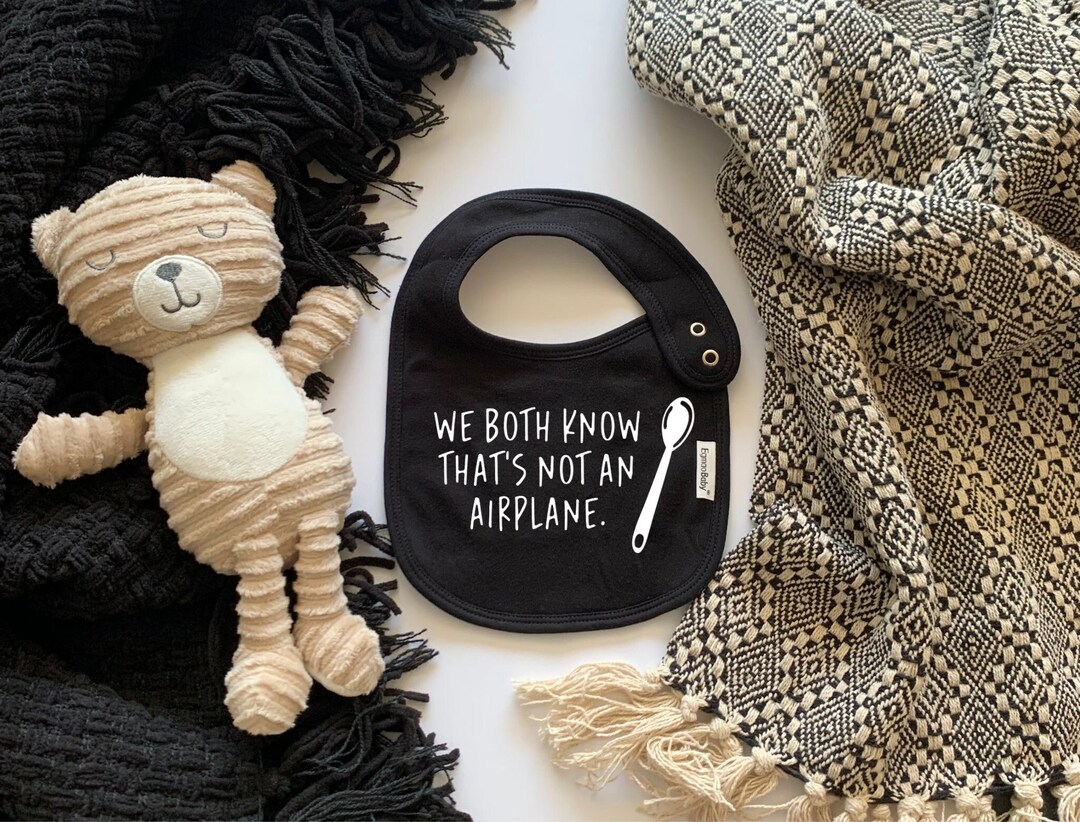 We Both Know That's Not an Airplane Unisex Baby Bib - Funny Baby Bib ...