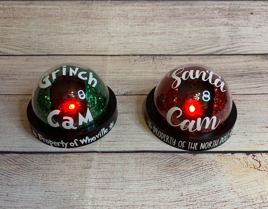 Santa/grinch Cams - Table Top Cam - Christmas Fake Camera - Etsy