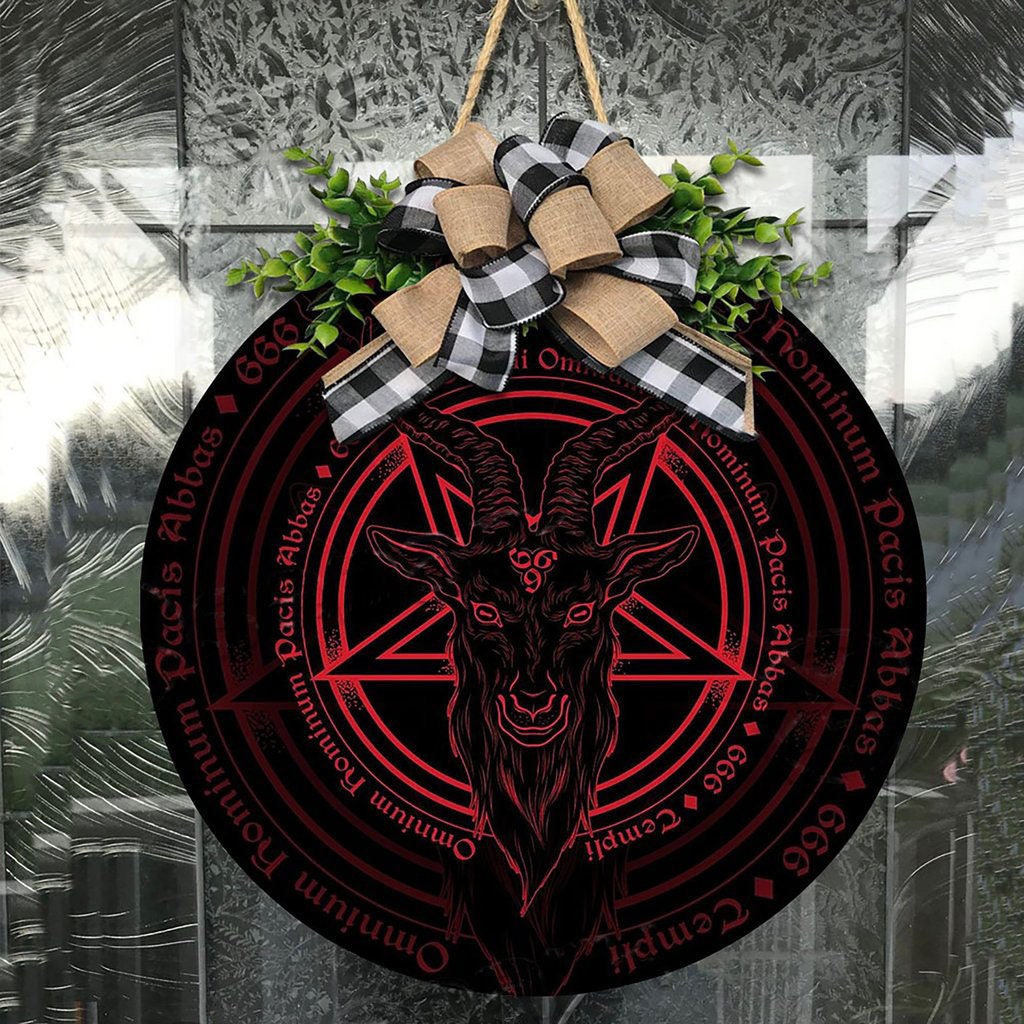 Hail Satan Wooden Sign Witch Decor Black Phillip Satan | Etsy