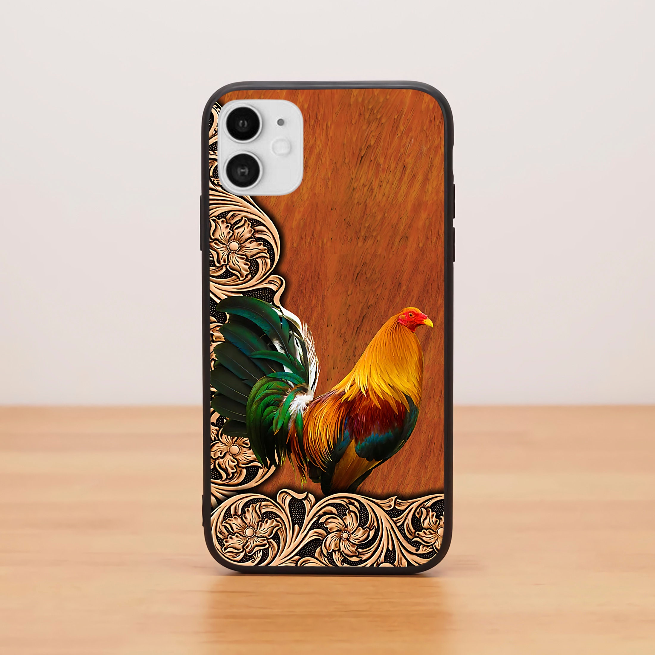 Gallo teléfono caso funda de pollo iPhone 11 12 Pro Max caso | Etsy