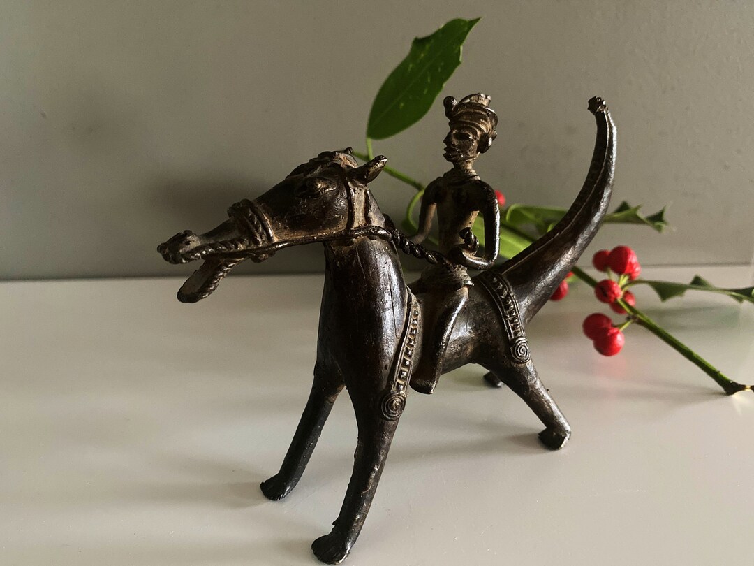 Sculpture Cavalier Bronze Ancient Origin Ancient Africa - Etsy