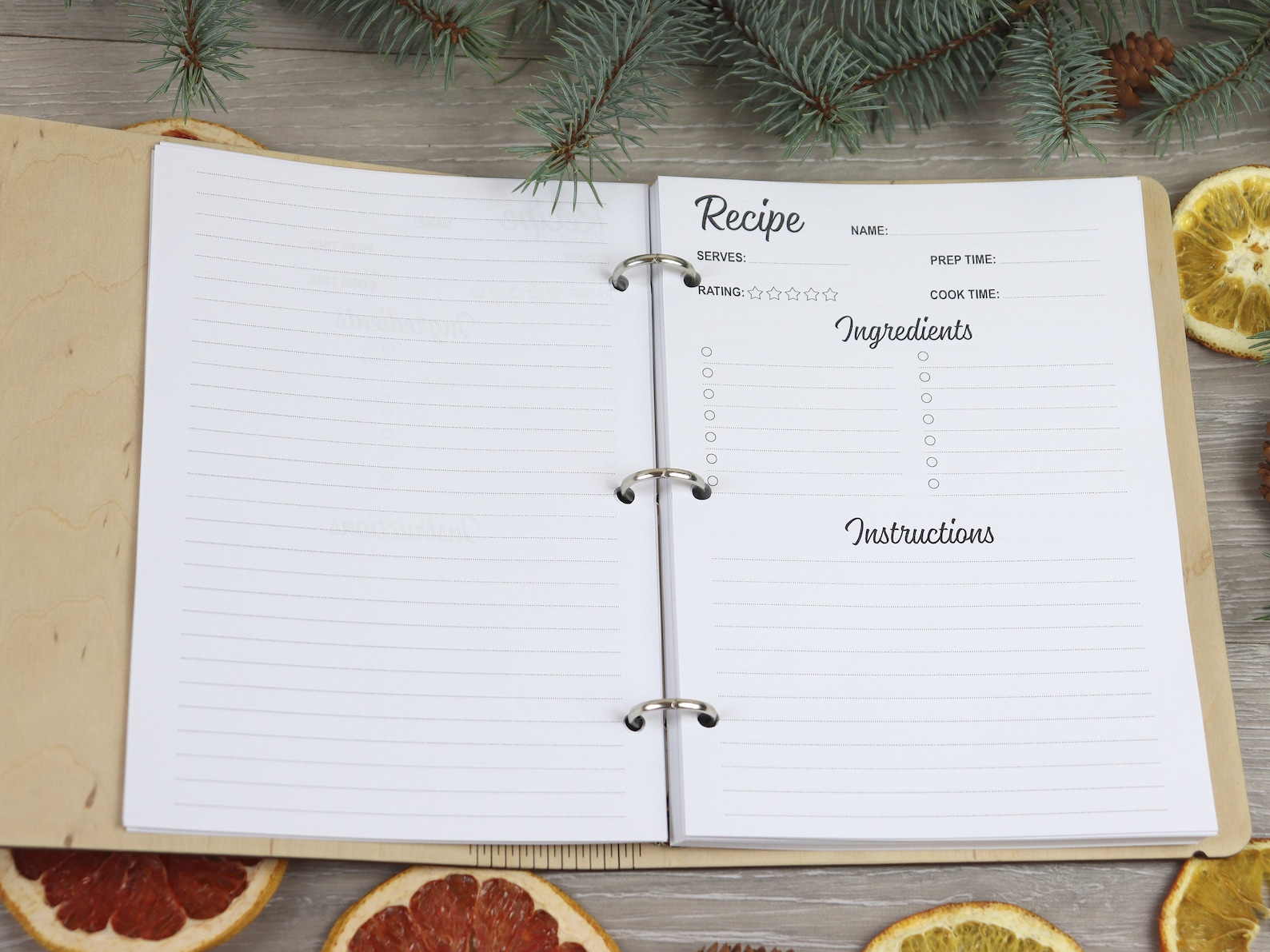 Personalized Recipe Book/family Heirloom Cookbook/christmas - Etsy