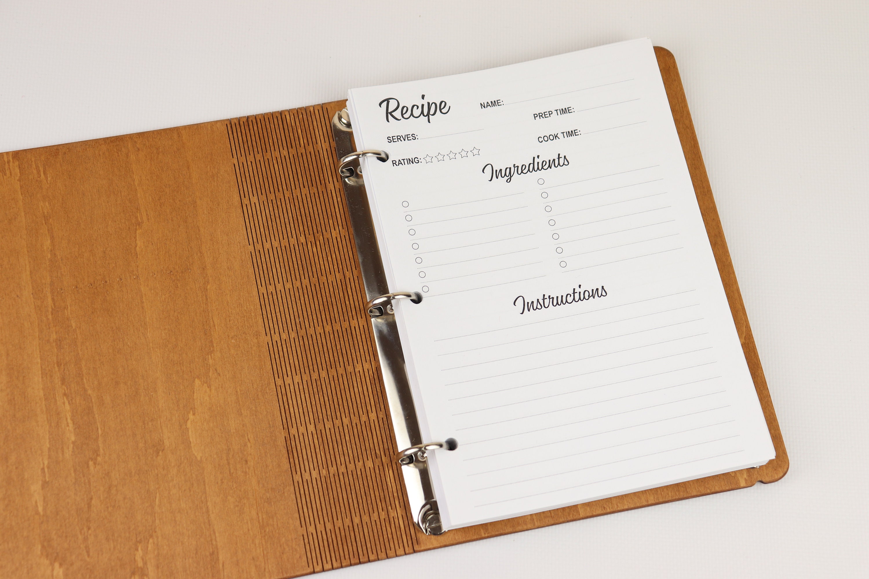 Personalized WOODEN Recipe Book/recipe Custom Journal/ Family - Etsy