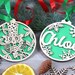 Custom Christmas Baubles With Name, Wooden Tree Baubles, Ornament With ...