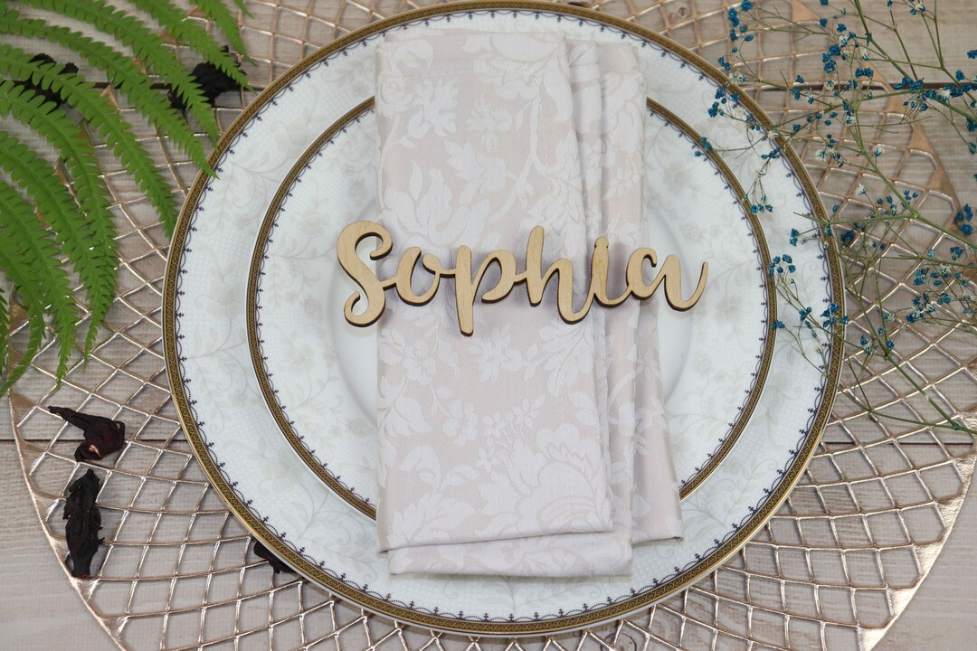 Custom Place Cards, Name Place Settings, Wedding Place Cards, Rustic ...