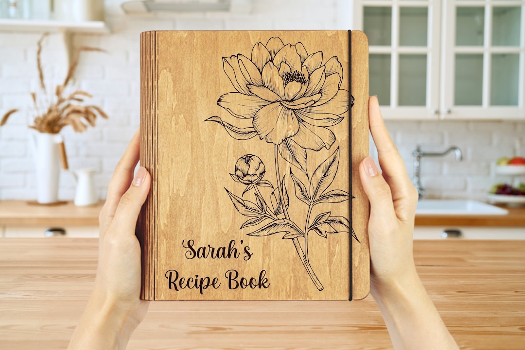 Personalized WOODEN Recipe Book/recipe Custom Journal/family Heirloom ...