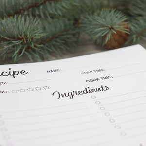 Personalized Recipe Book/family Heirloom Cookbook/christmas Gift ...