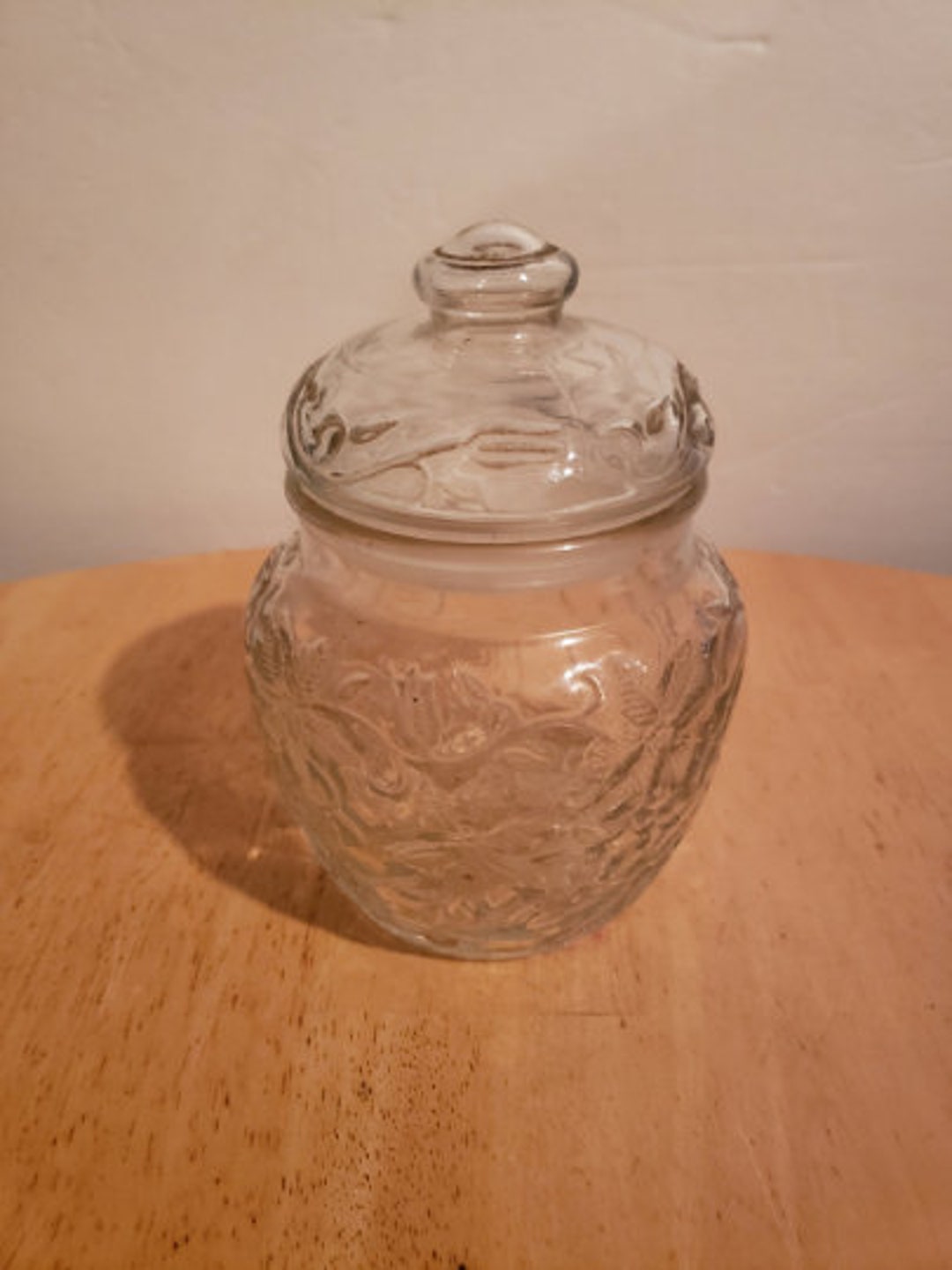Vintage Princess House Fantasia Glass Jar/canister - Etsy