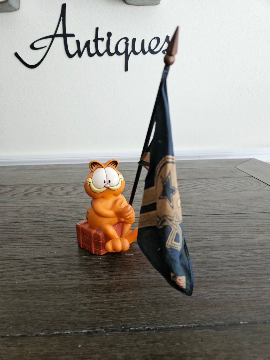 Vintage Garfield With Cowboys NFL Flag - Etsy