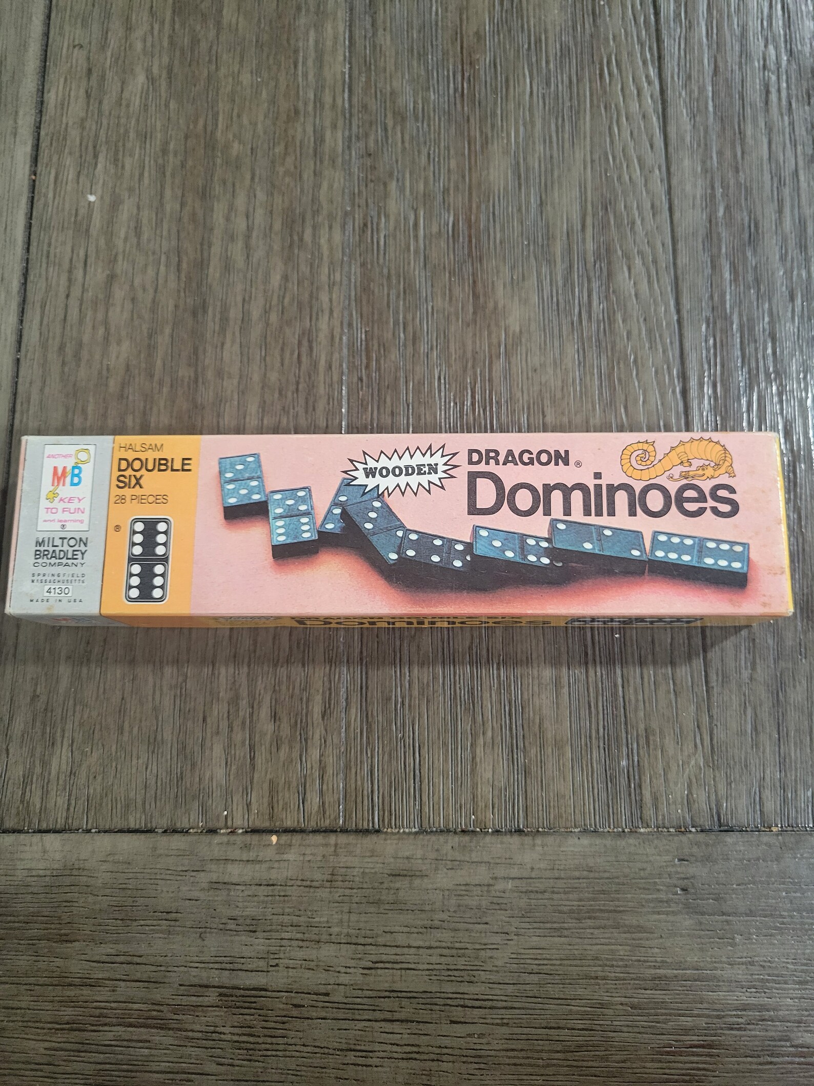 Vintage Halsam 28 Pieces Dragon Dominoes Double Six - Etsy