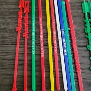 Vintage Swizzle Sticks Lot of 30 Collection Bar Decor or Party ...