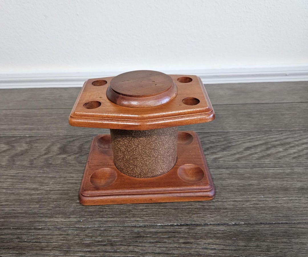 Vintage Pipe Stand With Humidor - Etsy