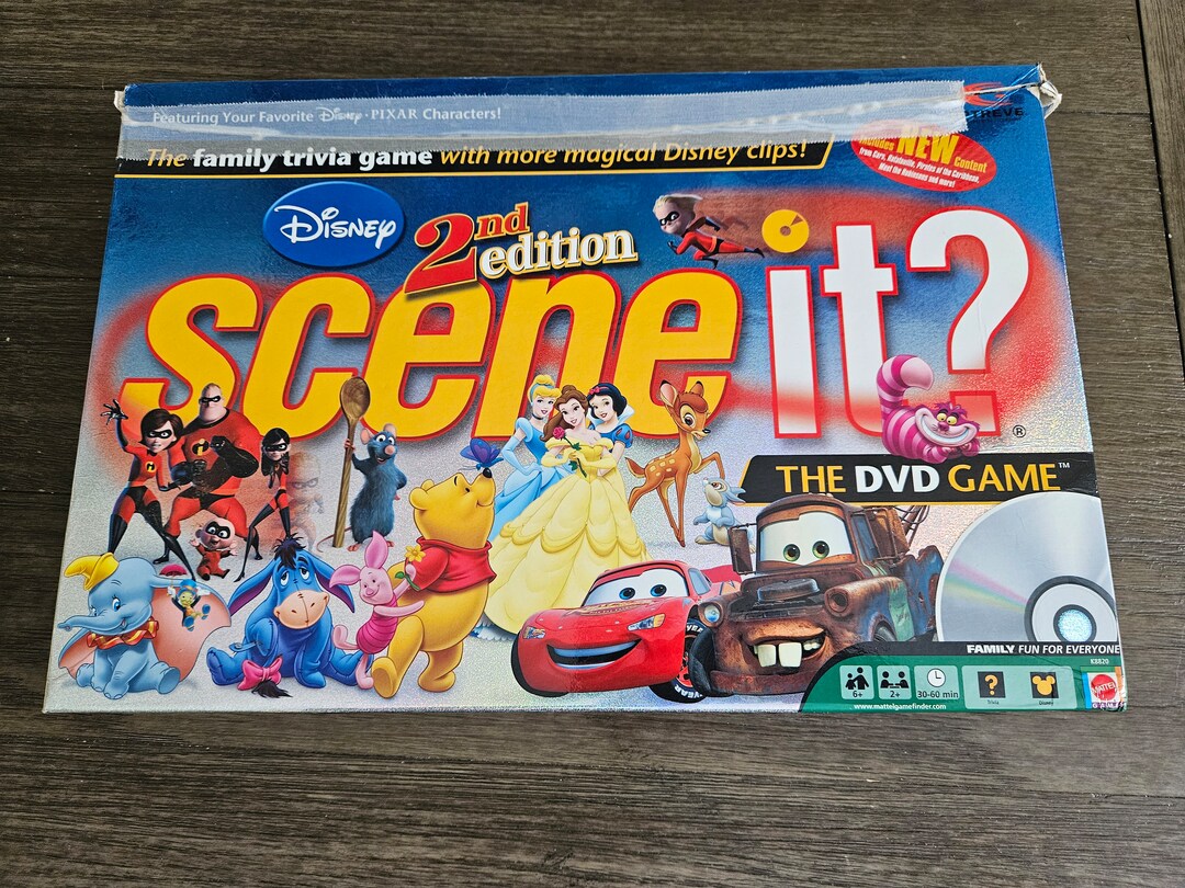 Vintage Disney Scene It Trivia DVD Game - Etsy