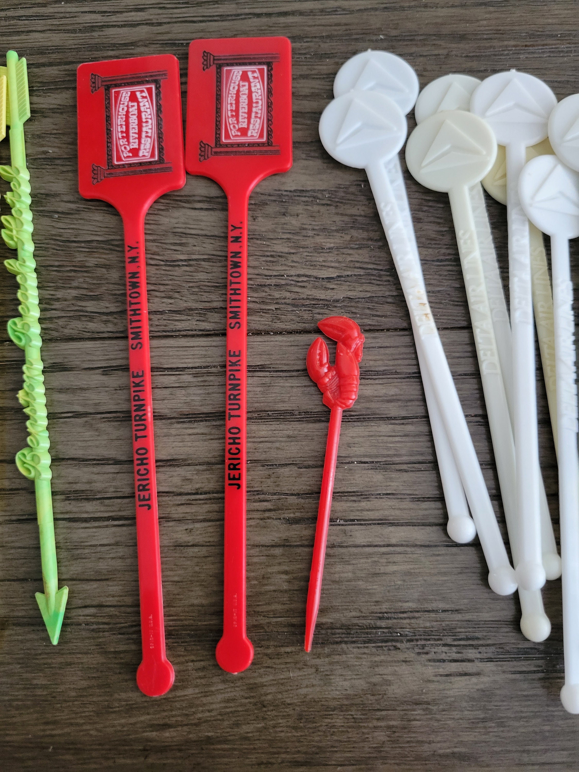 Vintage Advertising Swizzle Sticks: Bar Decor Collection (lot of 40 ...