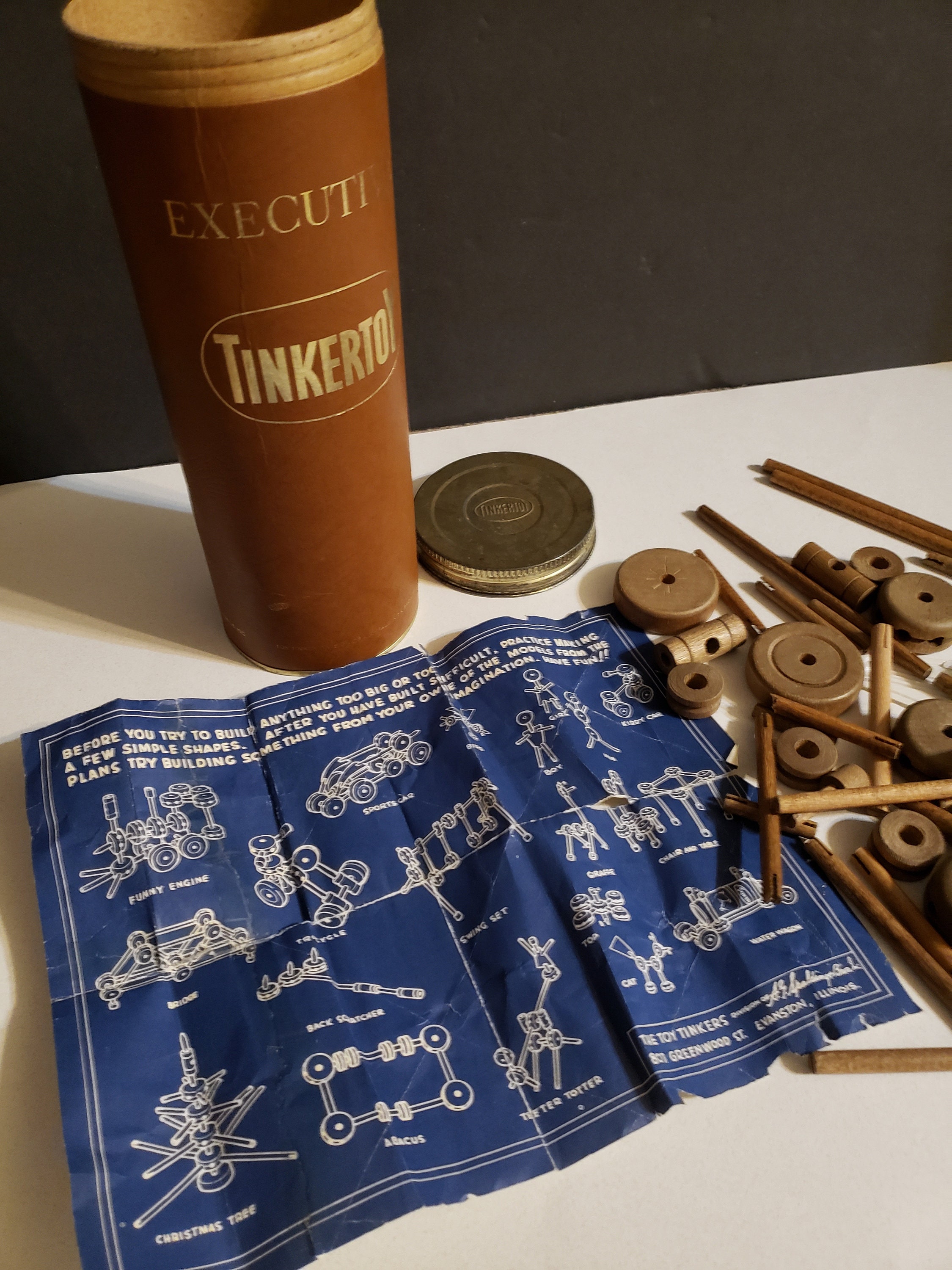 Tinker Toys Building With A Car