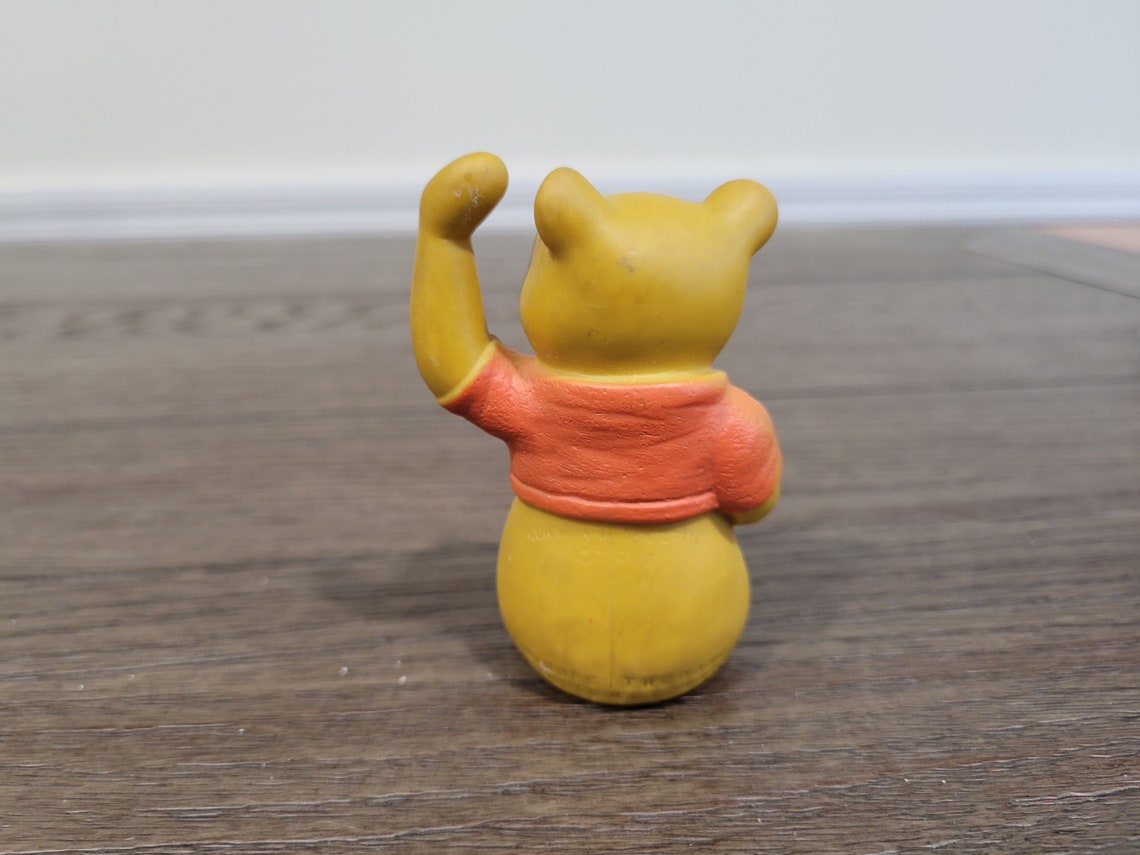Vintage Rubber Pooh Character Figure | Etsy