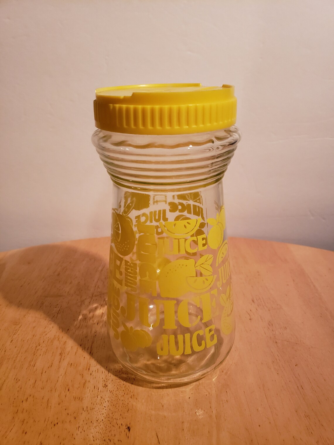 Vintage Glass Juice Jar | Etsy