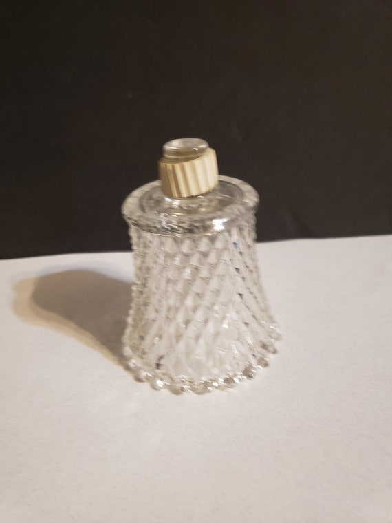 Vintage Clear Diamond Pattern Votive Cup - Etsy