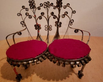 Vintage Rocking Chair Pin Cushion With Tape Measure | Etsy