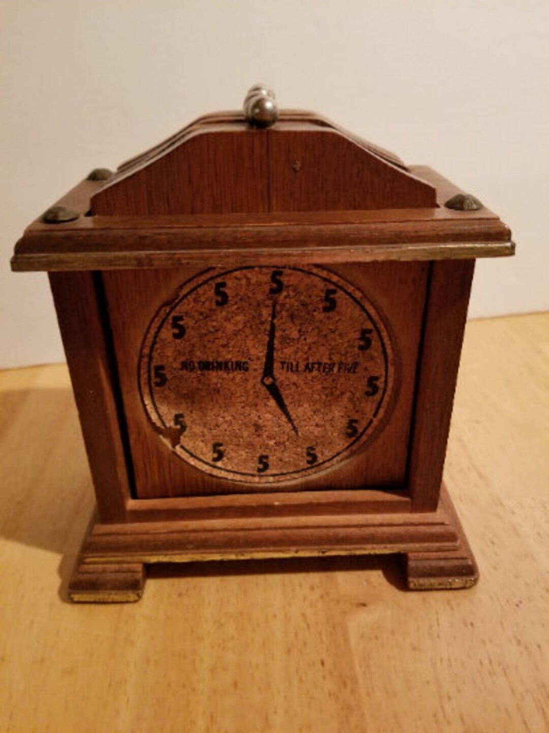 Vintage 6 Piece Coaster Set in the Shape of a Clock With 5 for It's 5 O ...